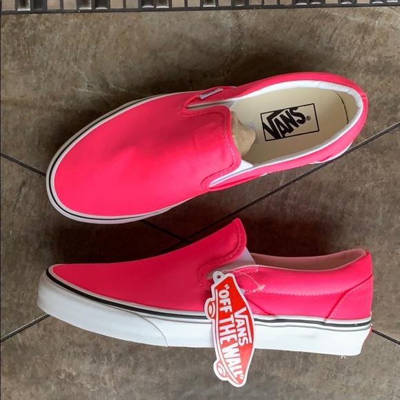 Vans | Shoes | Vans Classic Slip On Neon Knockout Pinktrwt Wmns | Poshmark